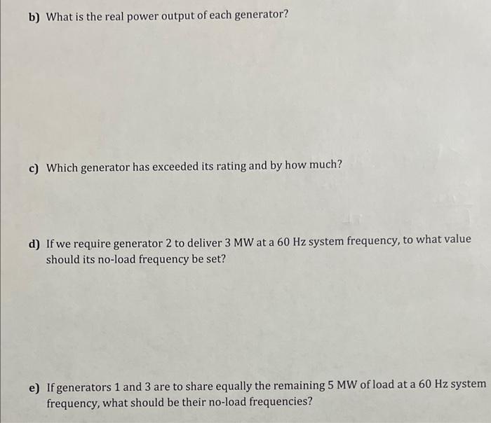 Solved Three generators are connected in parallel to supply | Chegg.com