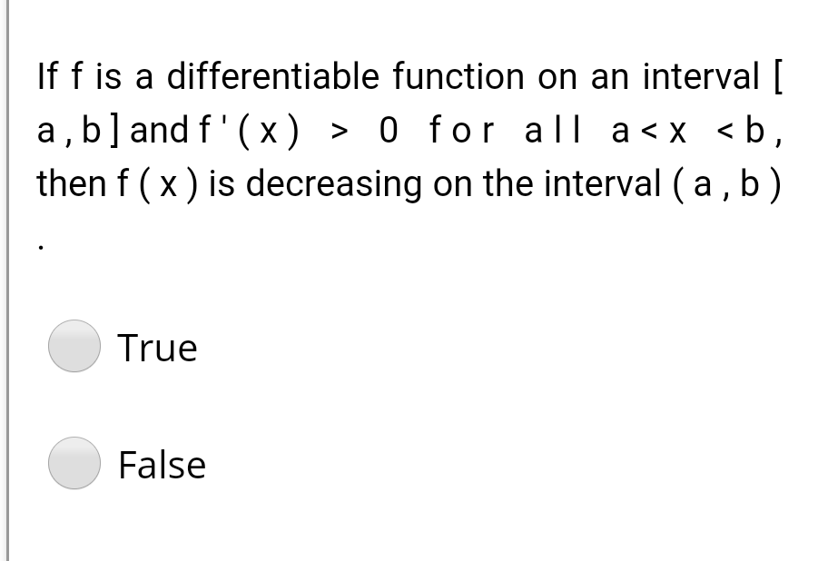 Solved If f is a differentiable function on an interval [ | Chegg.com