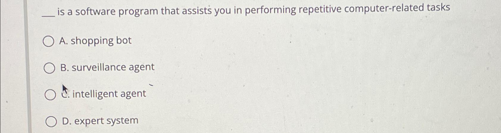 Solved is a software program that assists you in performing | Chegg.com