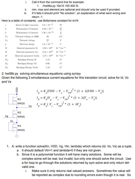 Solved HW06a.py Solving transcendental equations with scipy: | Chegg.com