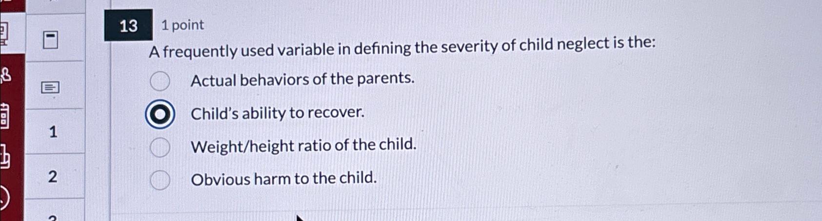 Solved 131 ﻿pointA frequently used variable in defining the | Chegg.com