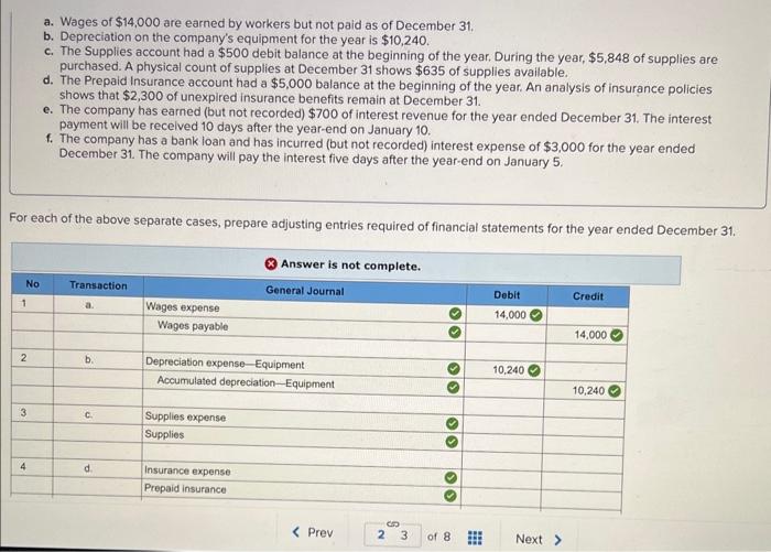 Solved a. Wages of $14,000 are earned by workers but not | Chegg.com