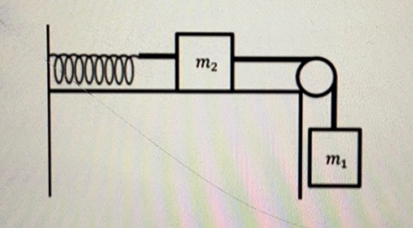 Solved A mass and spring system is shown in the picture | Chegg.com