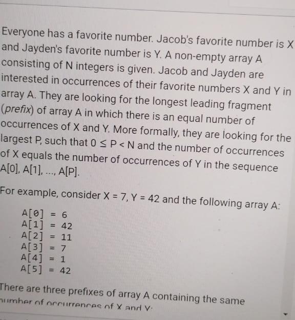 Solved Everyone has a favorite number. Jacob's favorite | Chegg.com