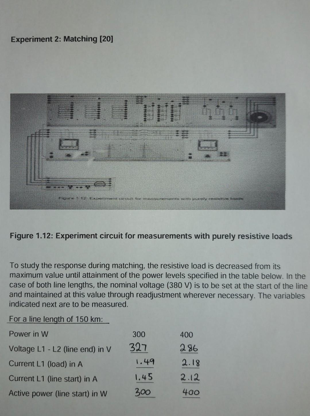 Experiment 2: Matching [20] Figure 1.12: Experiment | Chegg.com