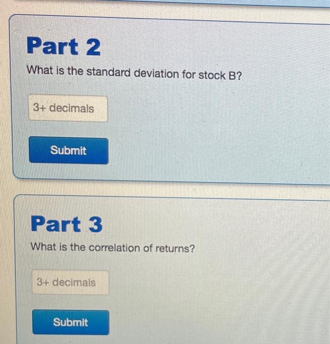Solved The following table shows realized rates of return | Chegg.com