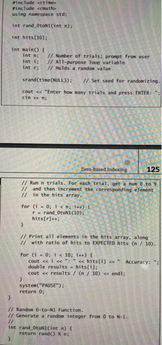 Solved 8 Chapter 5 Arrays: All in a Row... Exercise 5.2.2. | Chegg.com