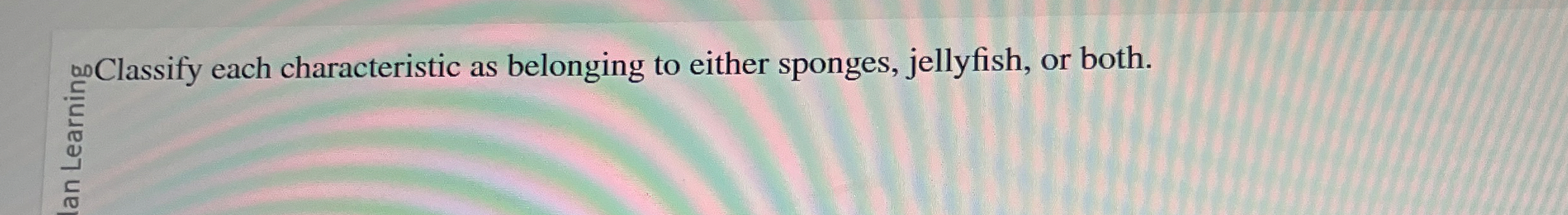Solved ?00 ﻿Classify each characteristic as belonging to | Chegg.com