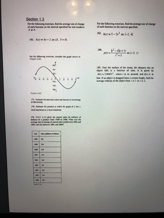 Solved Section 1.3 For the following exercises, find the | Chegg.com