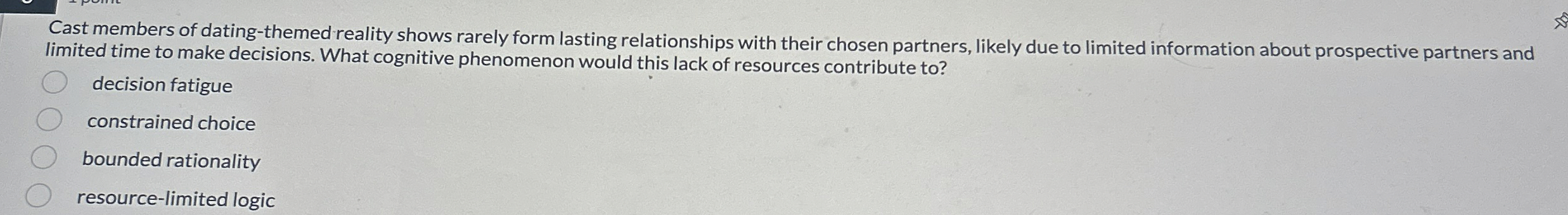 Solved Cast members of dating-themed reality shows rarely | Chegg.com