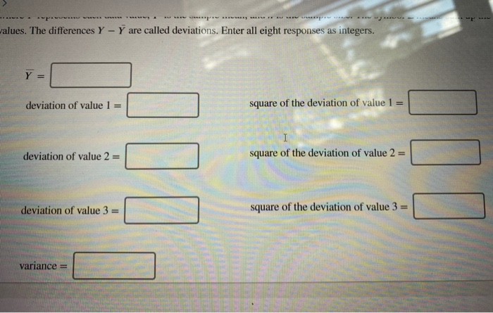 Solved 5 Calculate the sample variance, s2, of the set of | Chegg.com