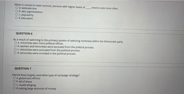 Solved In Smith v. Allwright, the Supreme Court found that | Chegg.com
