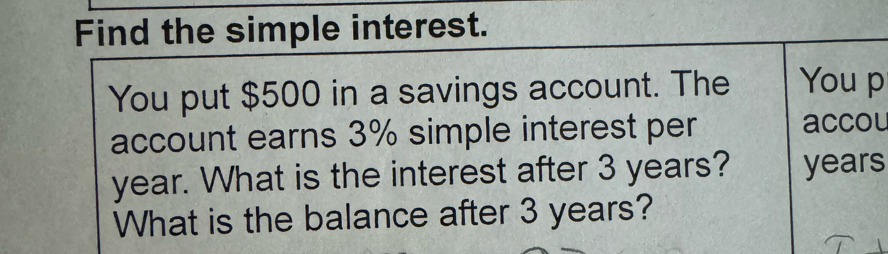 Solved Find the simple interest.You put $500 ﻿in a savings | Chegg.com