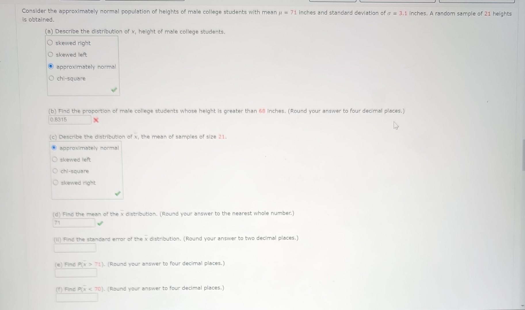 Solved Consider the approximately normal population of | Chegg.com