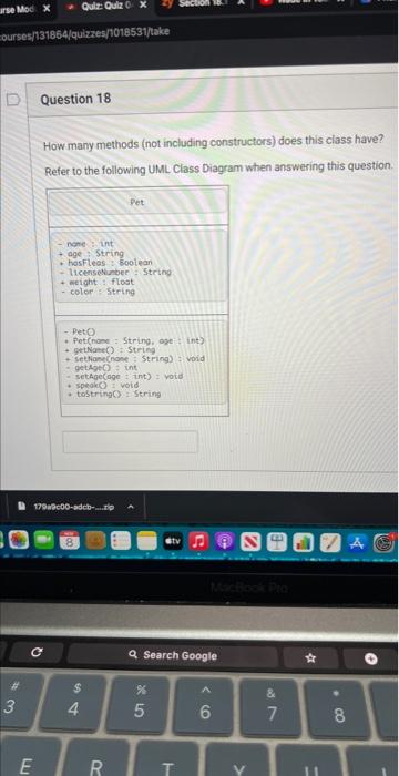 Solved How many methods (including constructors) trke no | Chegg.com