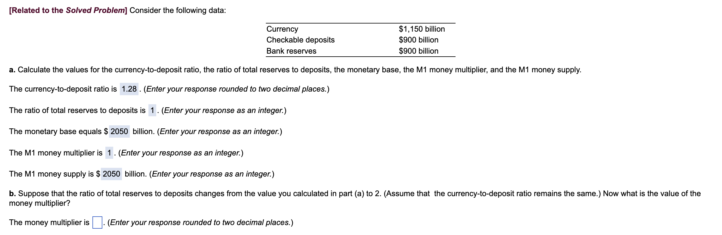 Solved A ﻿calculate The Values For The Currency To Deposit