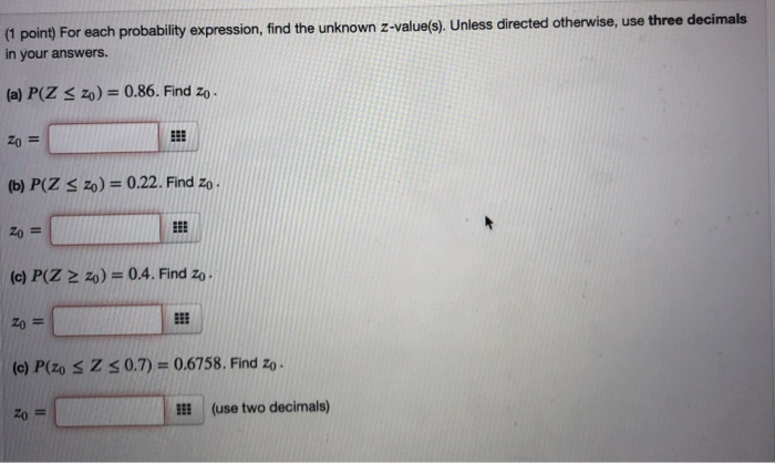 Solved Evaluate the following probability expressions. | Chegg.com