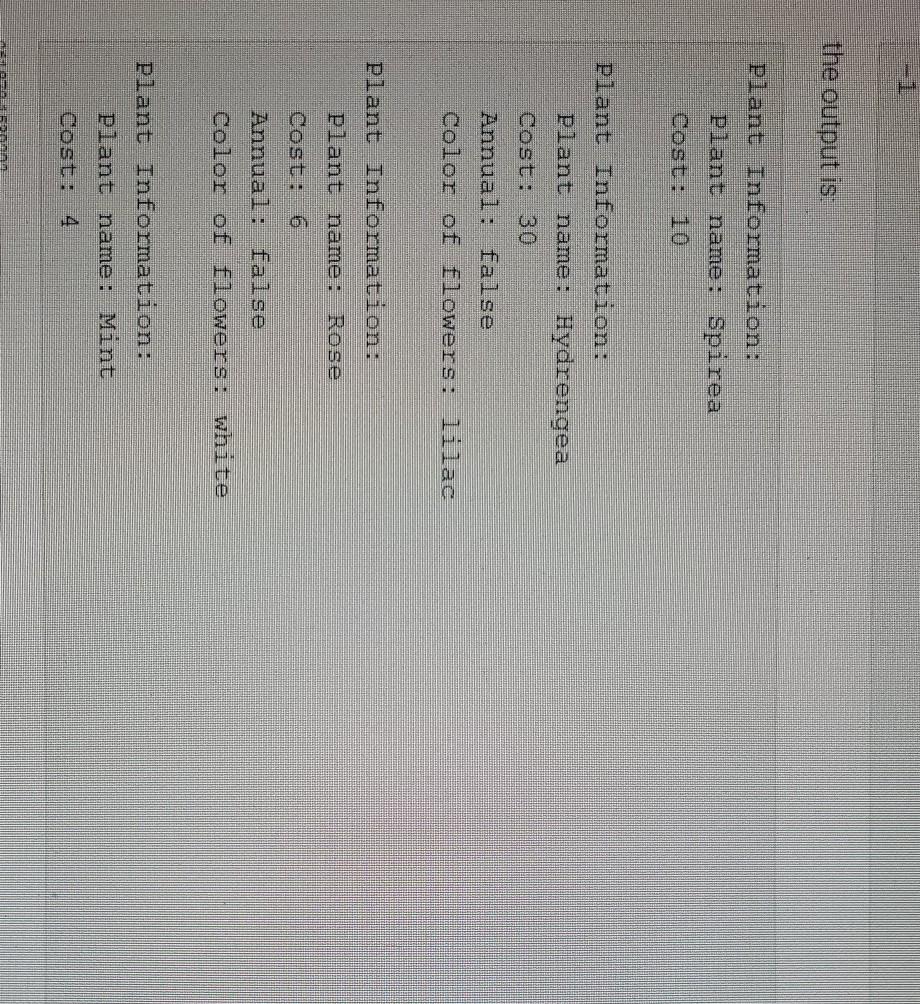 Solved 10.13 LAB: Plant information (ArrayList) Given a base | Chegg.com Solved 10.13 LAB: Plant information (ArrayList) Given a base | Chegg.com