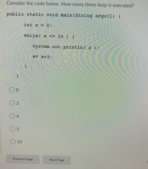 Solved Consider the code below. How many times the value of | Chegg.com