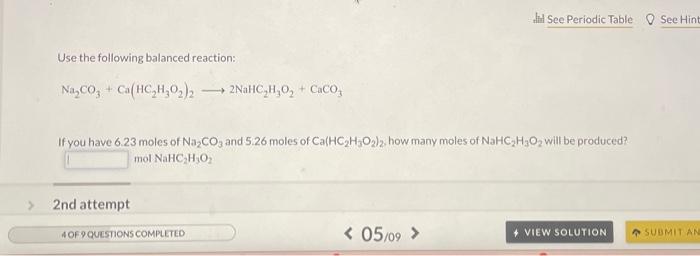 Solved Use the following balanced reaction: | Chegg.com