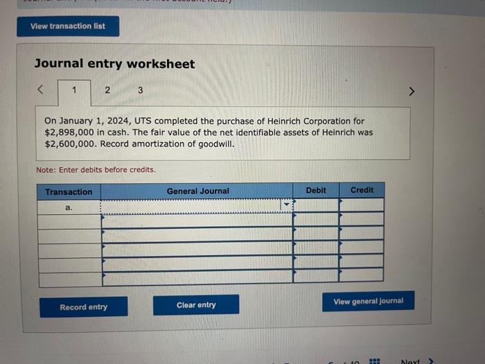 Solved Problem 7-6A (Algo) Record amortization and prepare | Chegg.com