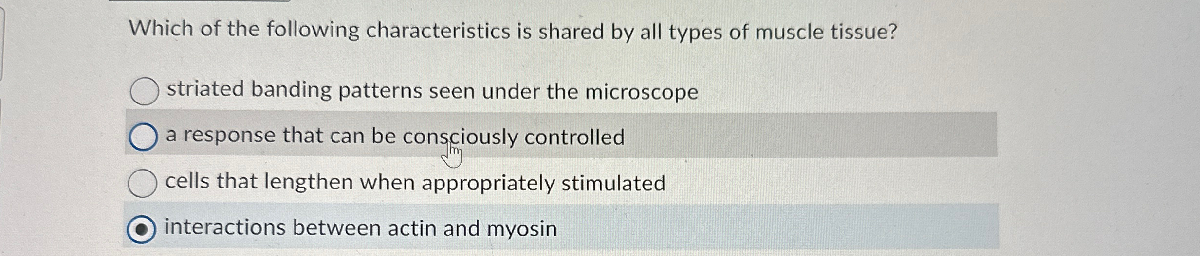 Solved Which of the following characteristics is shared by | Chegg.com