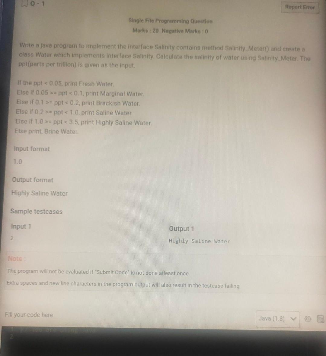 Solved Wool Report Error Single File Programming Question | Chegg.com