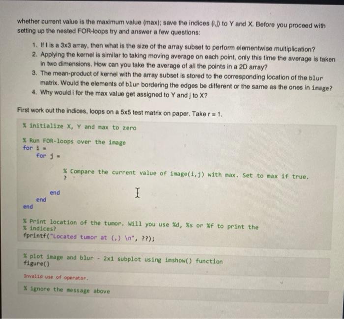 Solved Image Processing An image is a 2D array containing | Chegg.com
