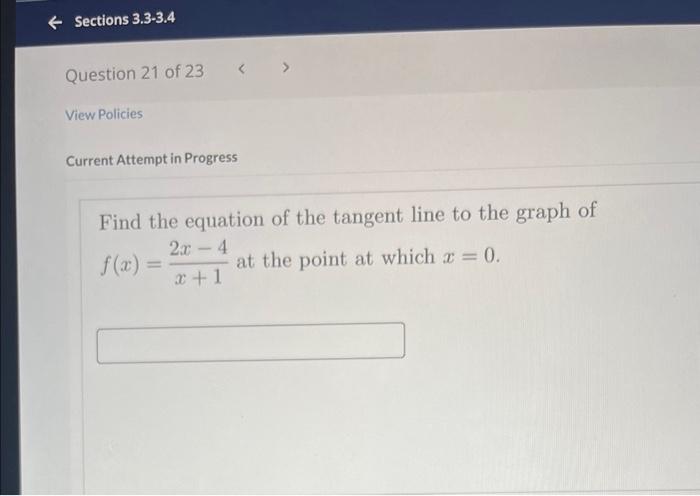 Solved Find the equation of the tangent line to the graph of | Chegg.com
