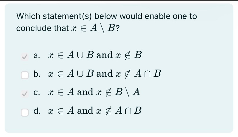 Solved Which statement(s) ﻿below would enable one to | Chegg.com