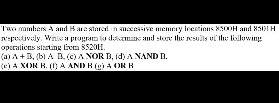 Solved Use GNUSim8085 simulator and take a screenshot for | Chegg.com