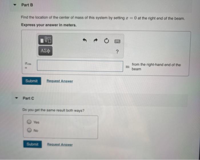 Solved Two small-sized objects are placed on a uniform 9.00 | Chegg.com