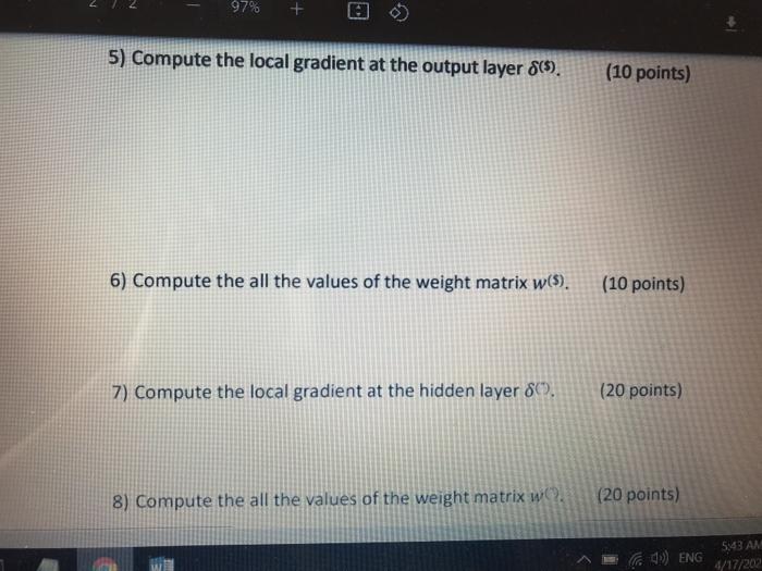 Given a Multilayer perceptron network with 2-3-2 | Chegg.com