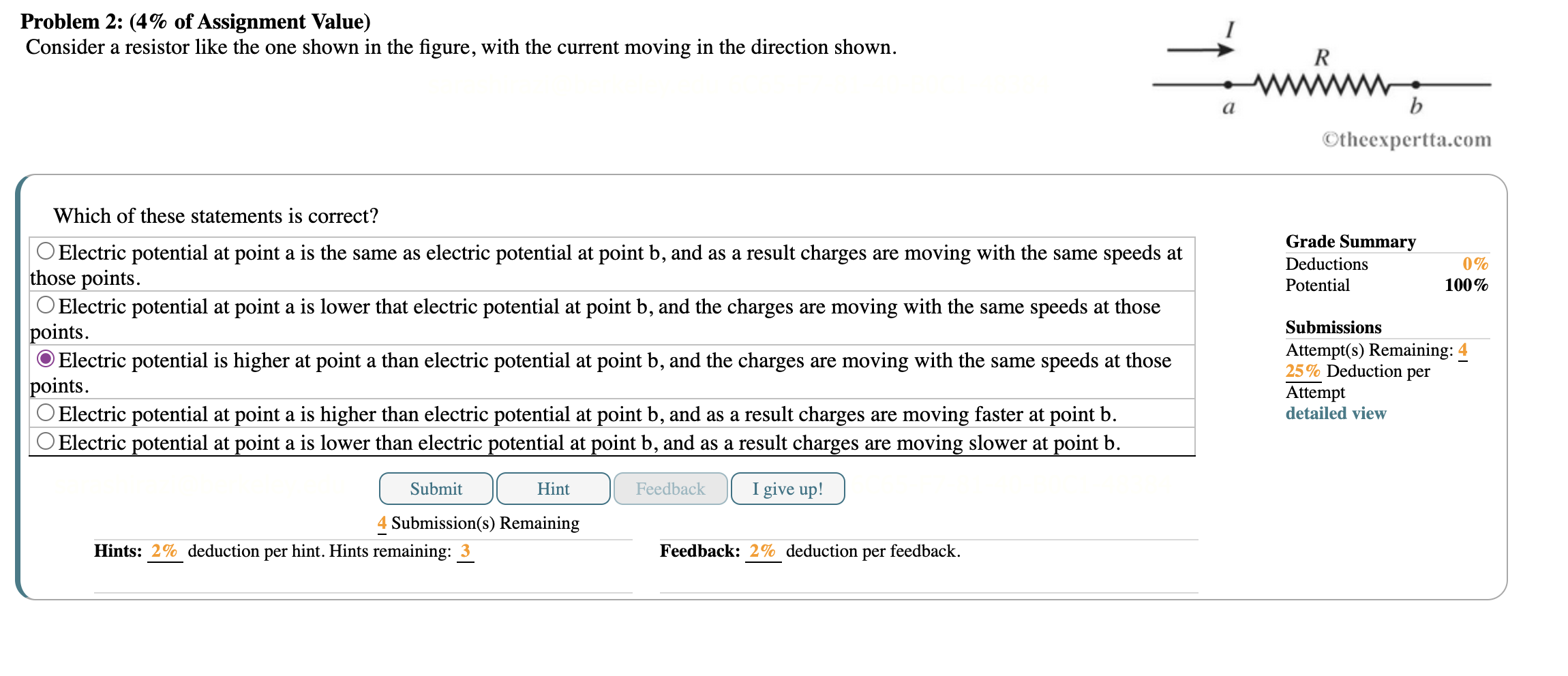 Solved Problem 2: (4% ﻿of Assignment Value)Consider a | Chegg.com