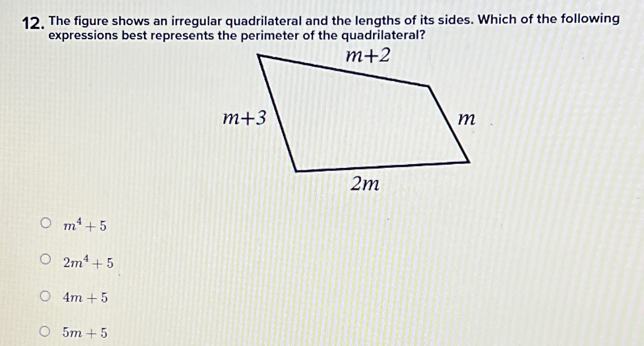 Solved The figure shows an irregular quadrilateral and the | Chegg.com