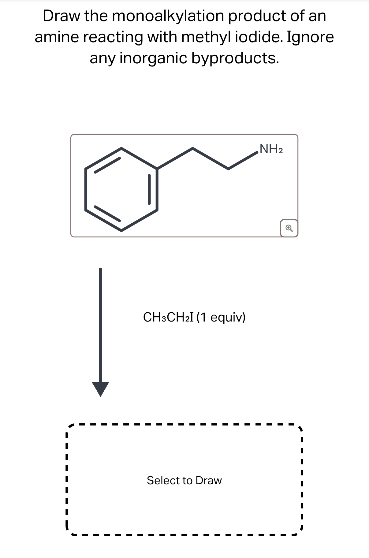 Solved Draw the monoalkylation product of anamine reacting | Chegg.com