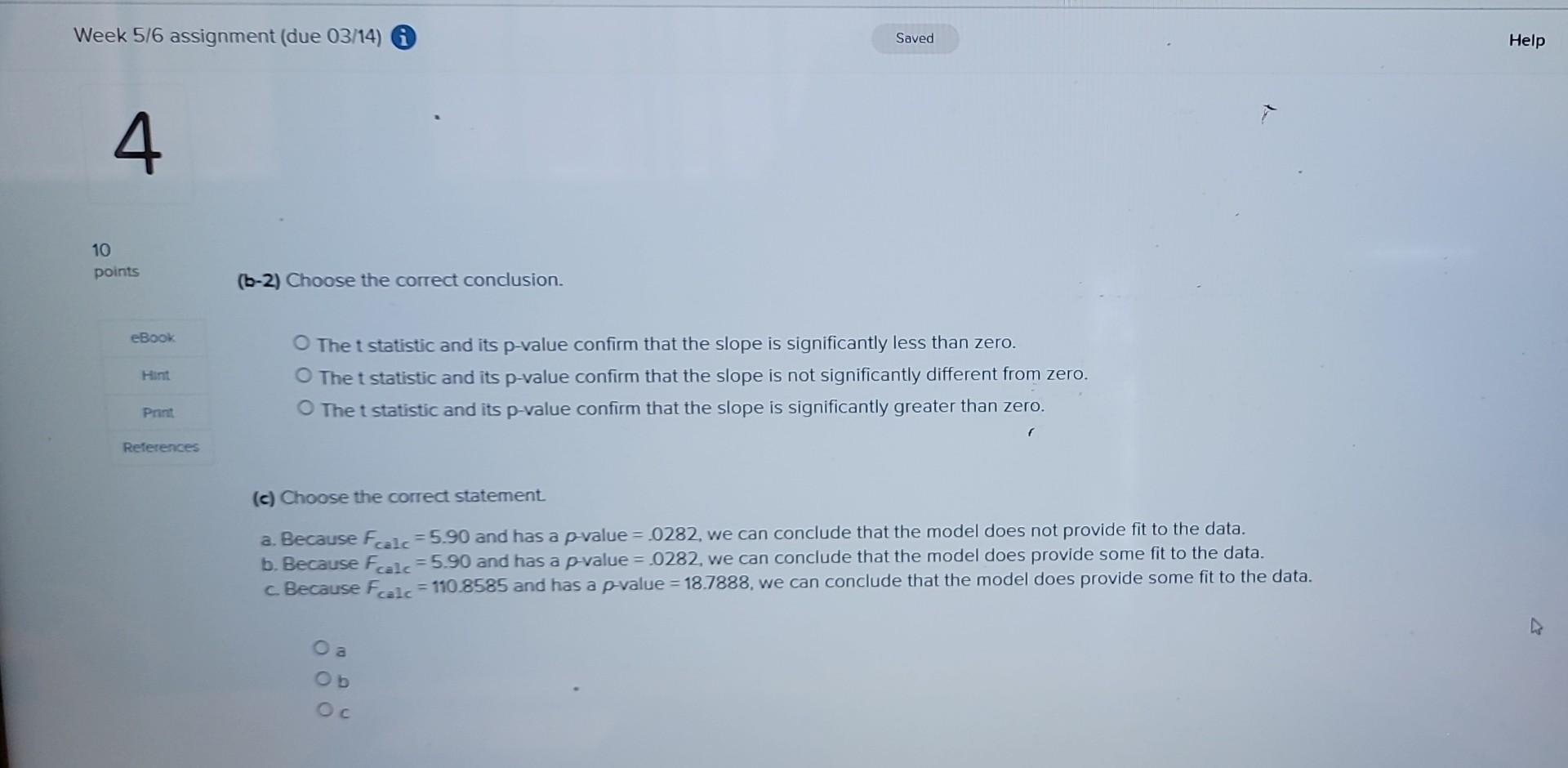 Solved Week 5/6 assignment (due 03/14) (i) 4 Answer the | Chegg.com
