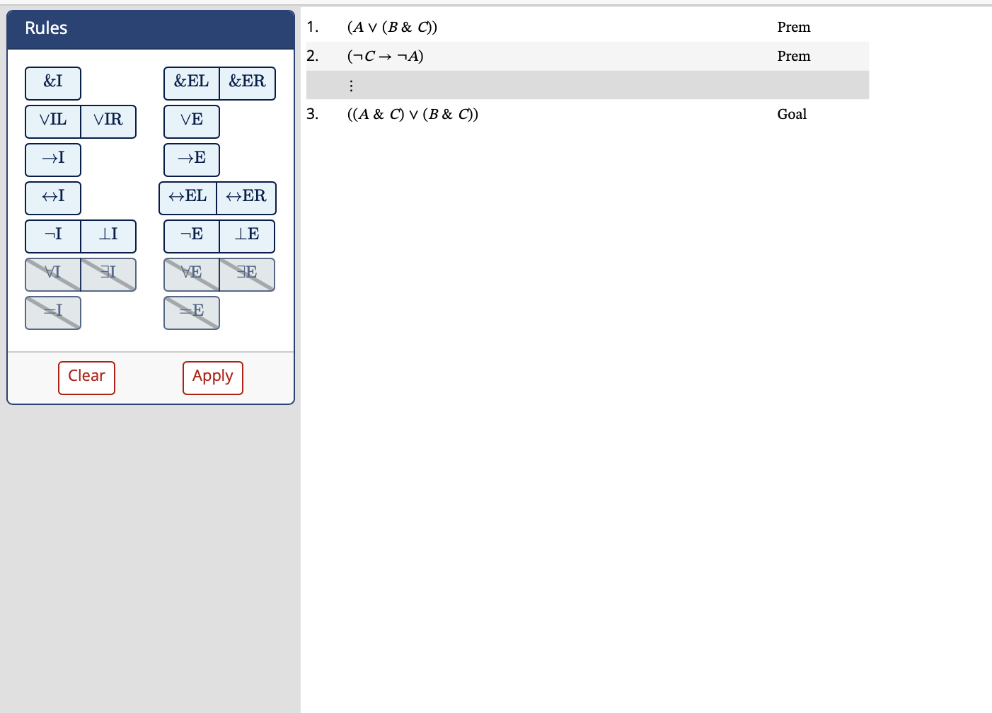 Solved Complete this derivation and use the rules listed. | Chegg.com