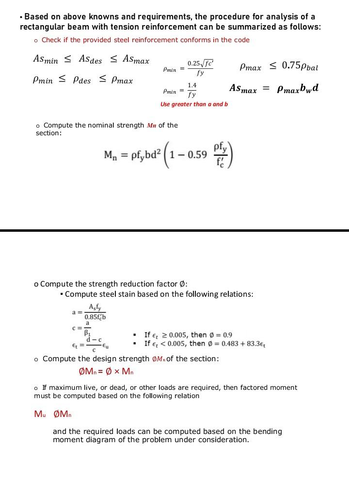 Solved Reinforcement Concrete Design solve the problem step | Chegg.com | Chegg.com