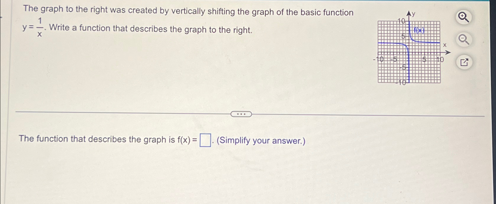Solved The graph to the right was created by vertically | Chegg.com