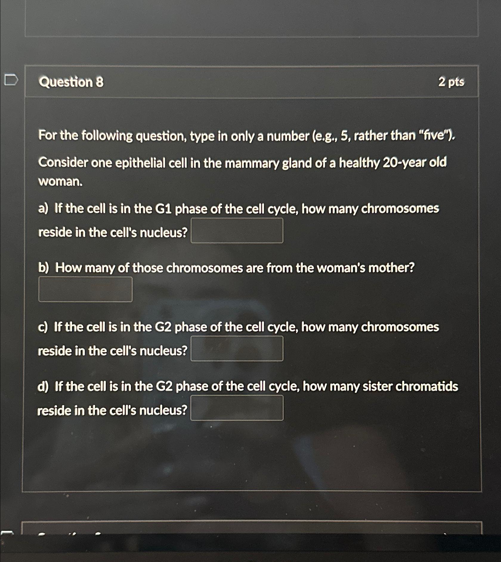 Solved Question 82 ﻿ptsFor the following question, type in | Chegg.com