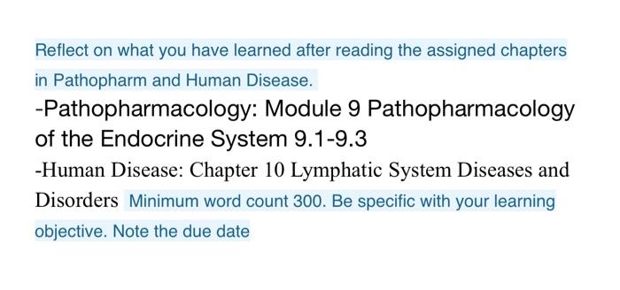 in Pathopharm and Human Disease. -Pathopharmacology: | Chegg.com