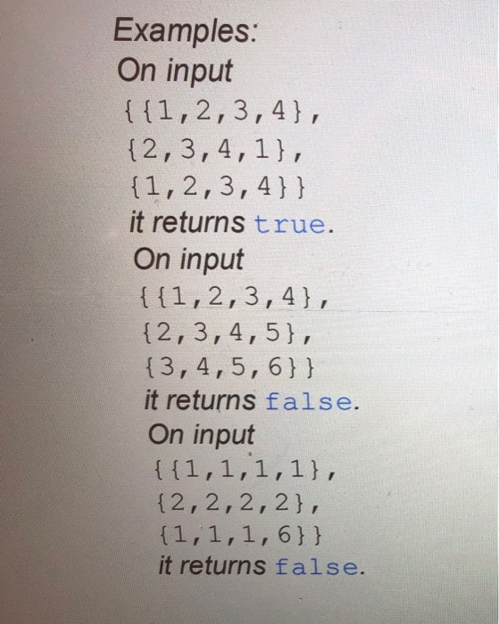 Solved Write A Function That Gets A 2 D Array Of Given 0669