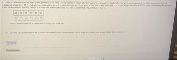 Solved (a). Deveiog at point estimate of intan mife scois | Chegg.com