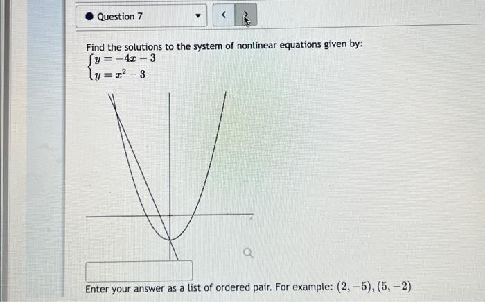 Solved Find the solutions to the system of nonlinear | Chegg.com