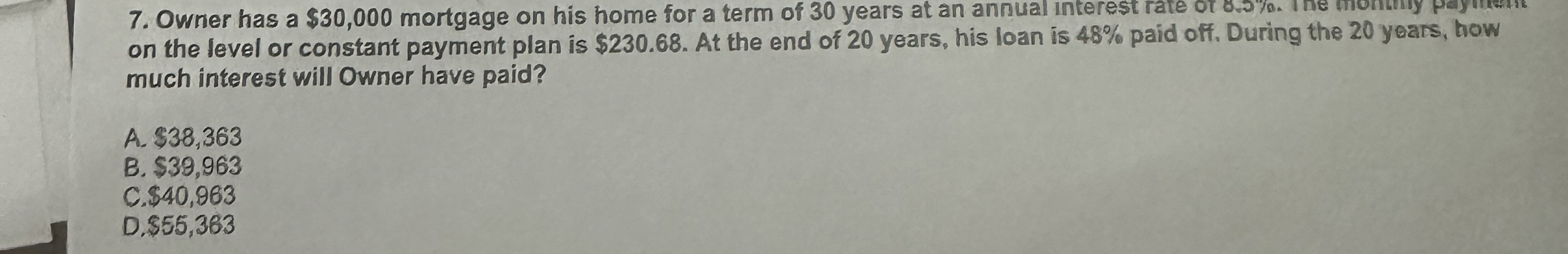 Solved on the level or constant payment plan is $230.68. ﻿At | Chegg.com