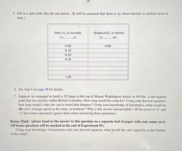 Solved Hello, i do not have the measurements or times for | Chegg.com