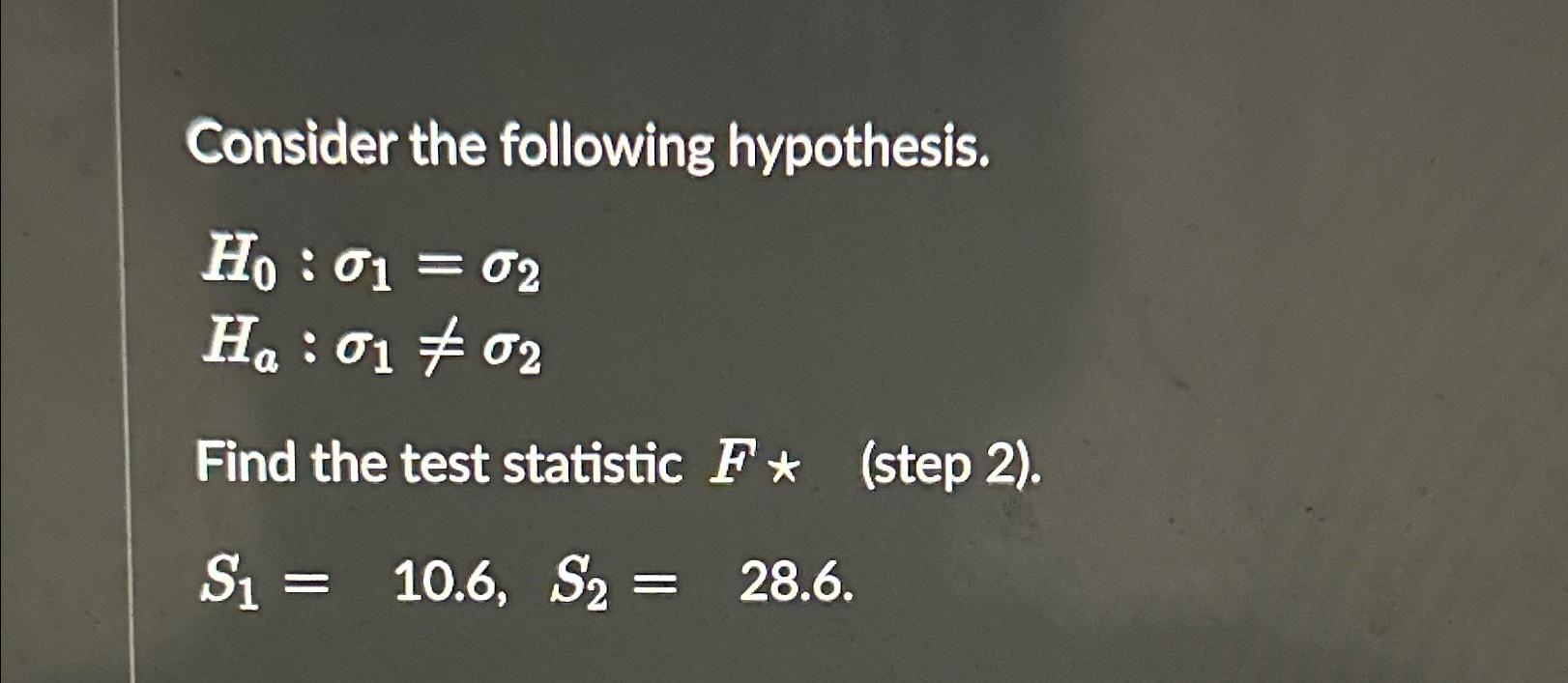 Solved Consider the following | Chegg.com