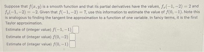 Solved Suppose that f(x,y) is a smooth function and that its | Chegg.com