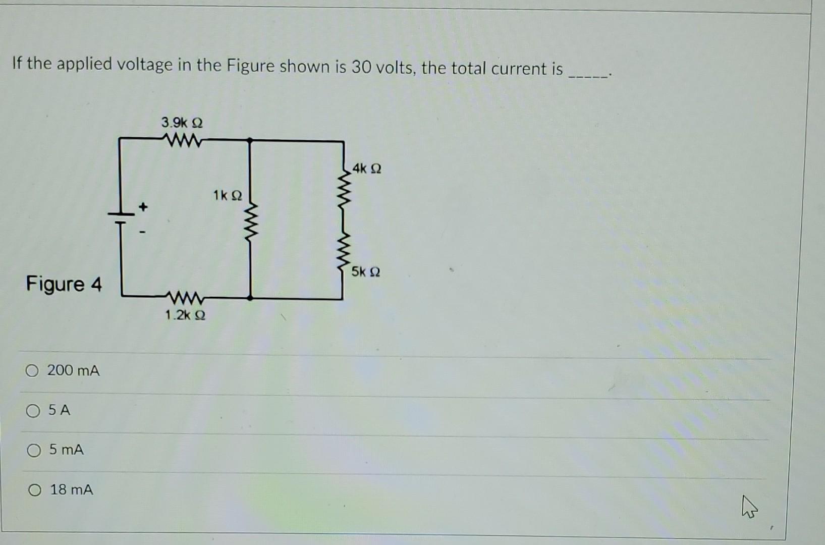 Solved If the applied voltage in the Figure shown is 30 | Chegg.com